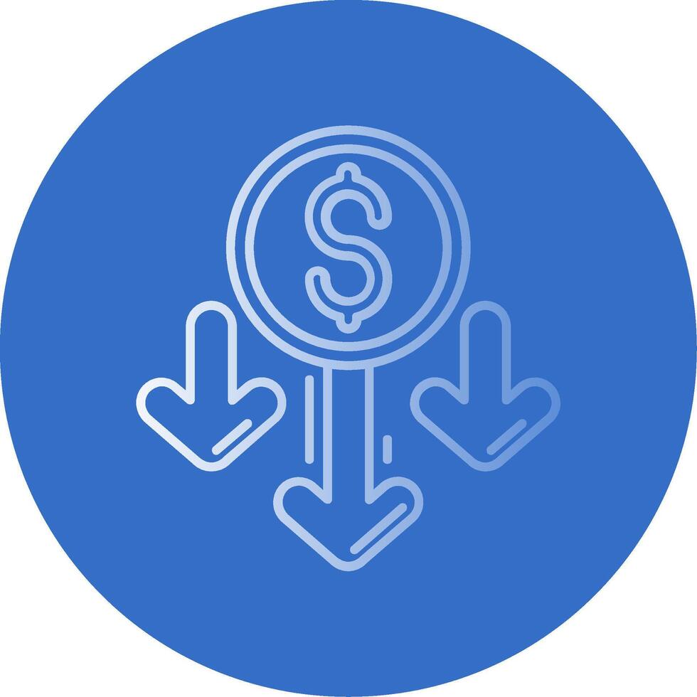 Decrease Gradient Line Circle Icon 41718969 Vector Art at Vecteezy