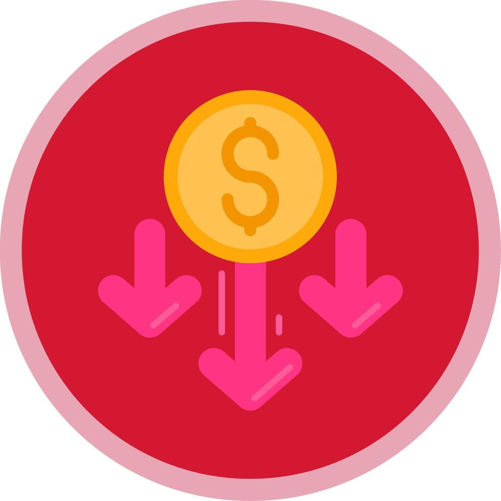 Decrease Flat Multi Circle Icon 41718979 Vector Art at Vecteezy