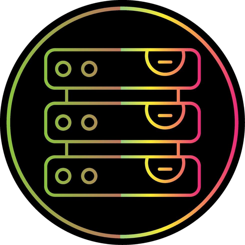 Database Line Gradient Due Color Icon 41719810 Vector Art At Vecteezy