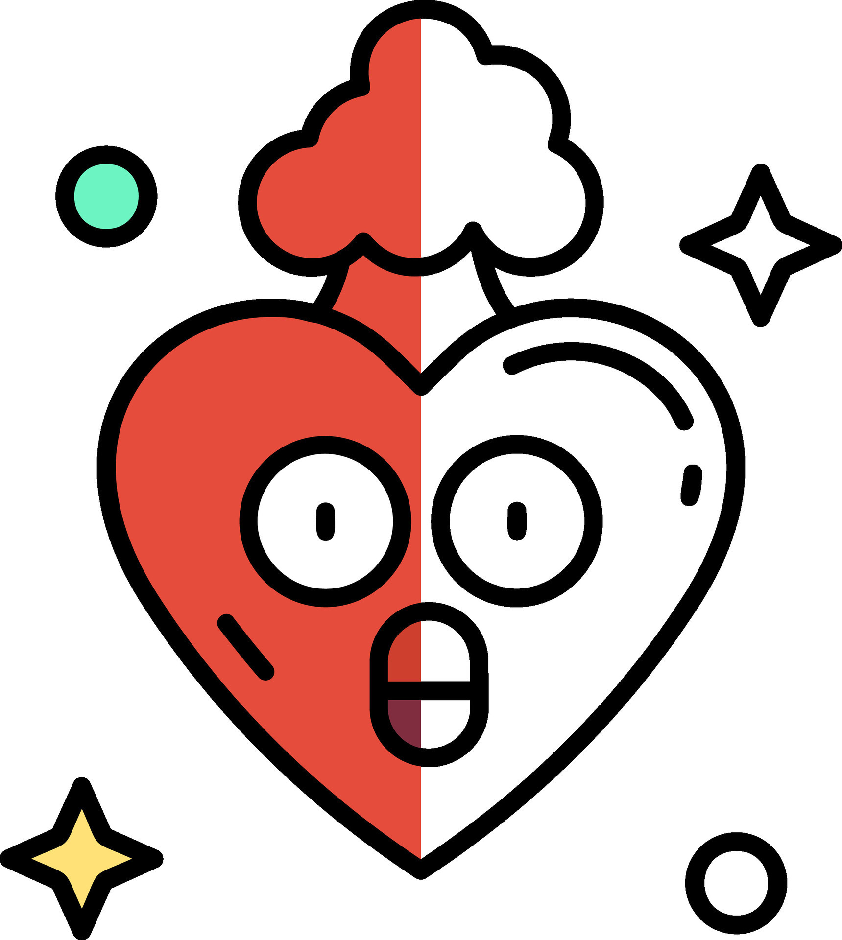 Exploding Filled Half Cut Icon 41721538 Vector Art at Vecteezy