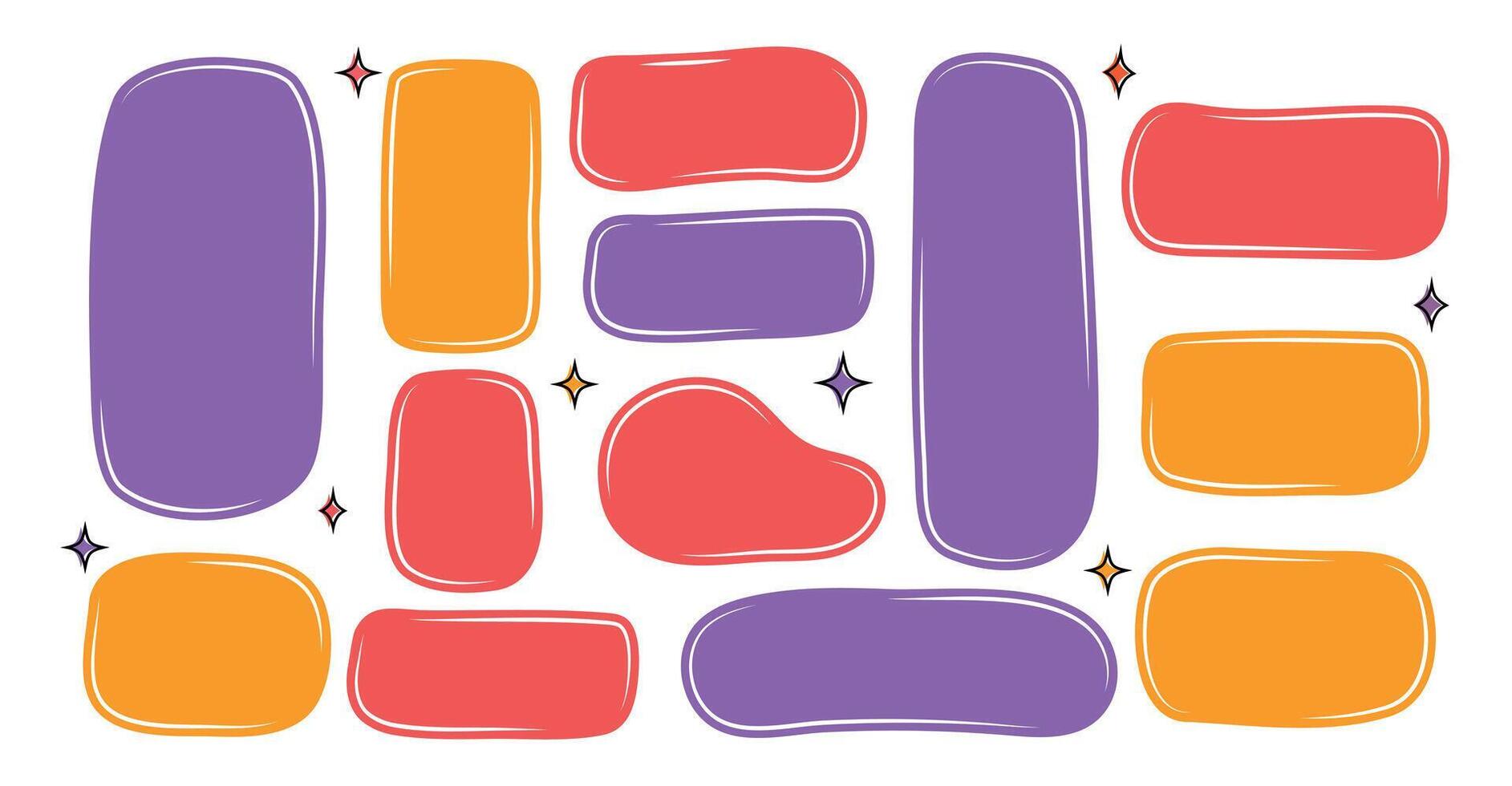 textbox in hand drawn style and speech bubbles. Quote and clouds ...