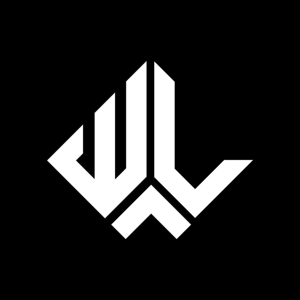 WL letter logo design on black background. WL creative initials letter ... WL letter logo design on black background. WL creative initials letter ...
