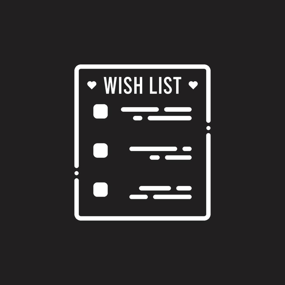 wishlist icon vector 41731154 Vector Art at Vecteezy