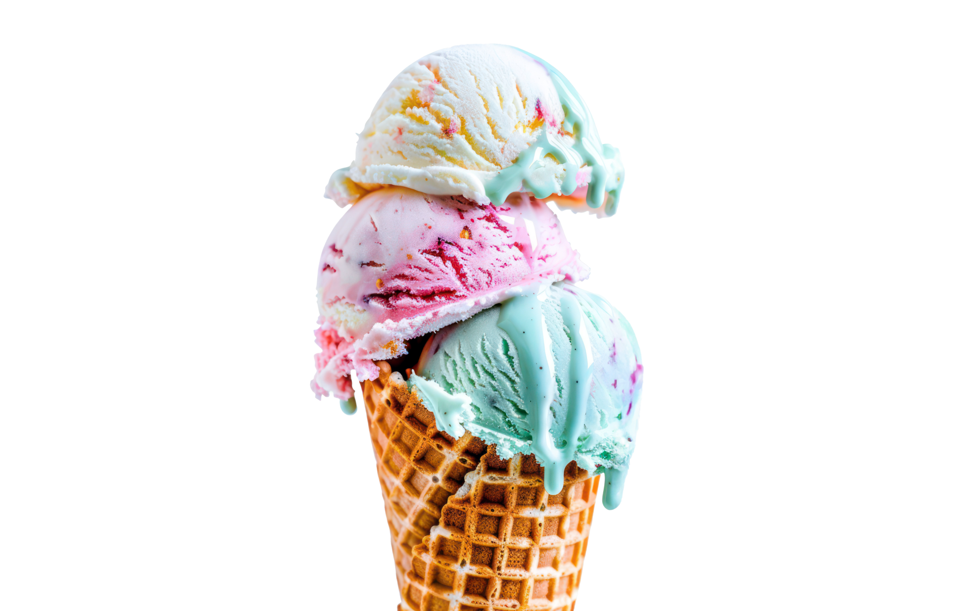 Ai Generated Variety Of Ice Cream Cones 41731589 Png