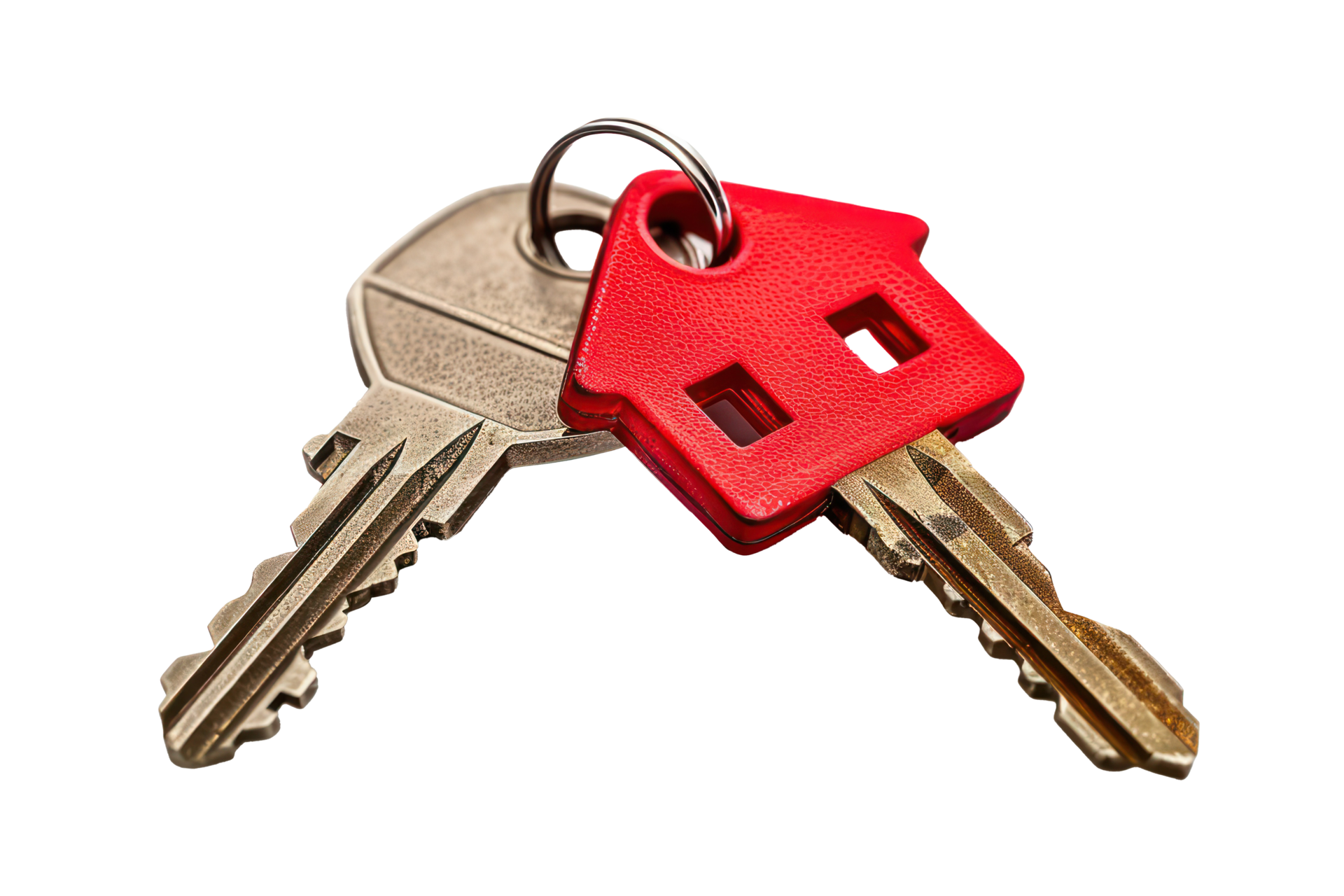 AI generated Set of various keys on keyrings 41732380 PNG