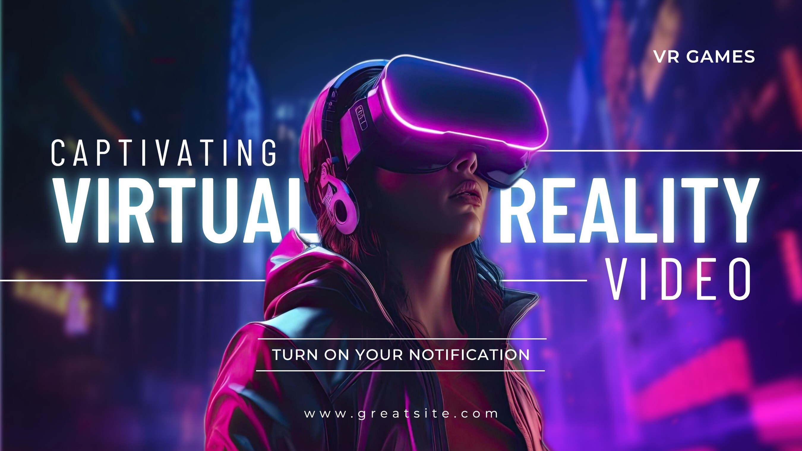 Purple Modern Virtual Reality Youtube Banner 41734470 Template 1673
