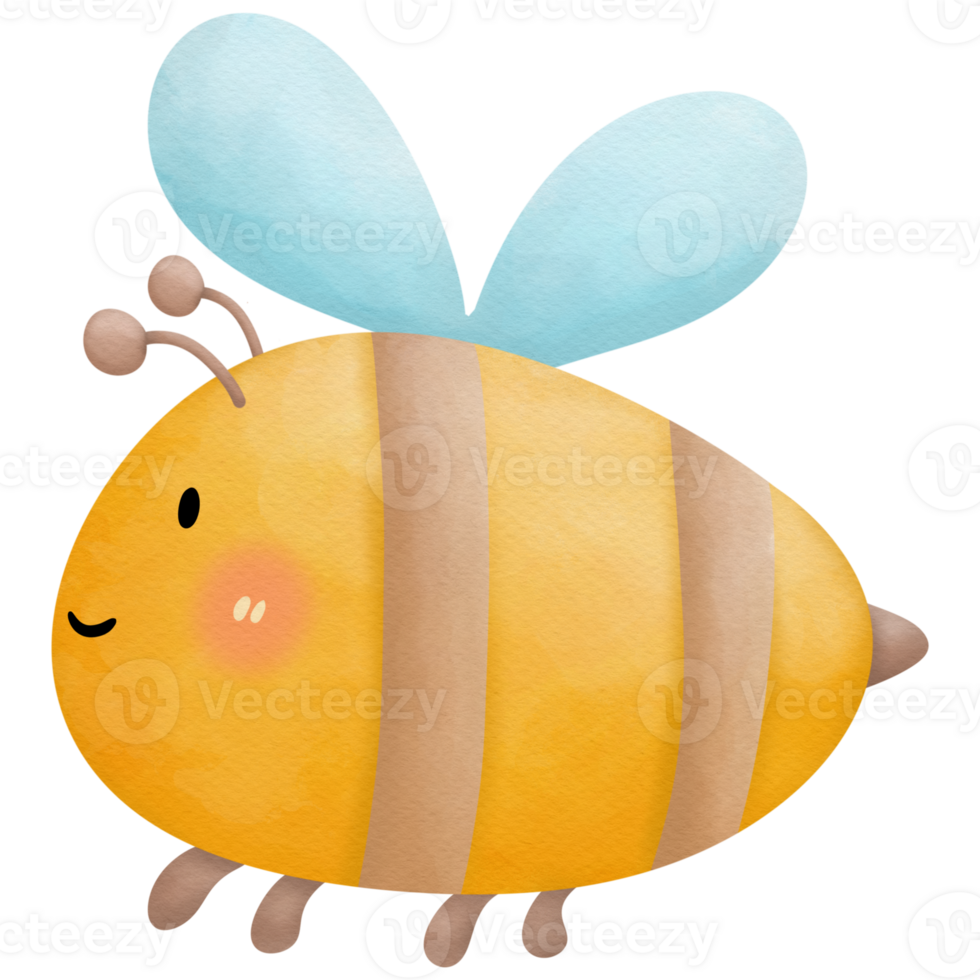 bee watercolor so cute Clipart 41734979 PNG