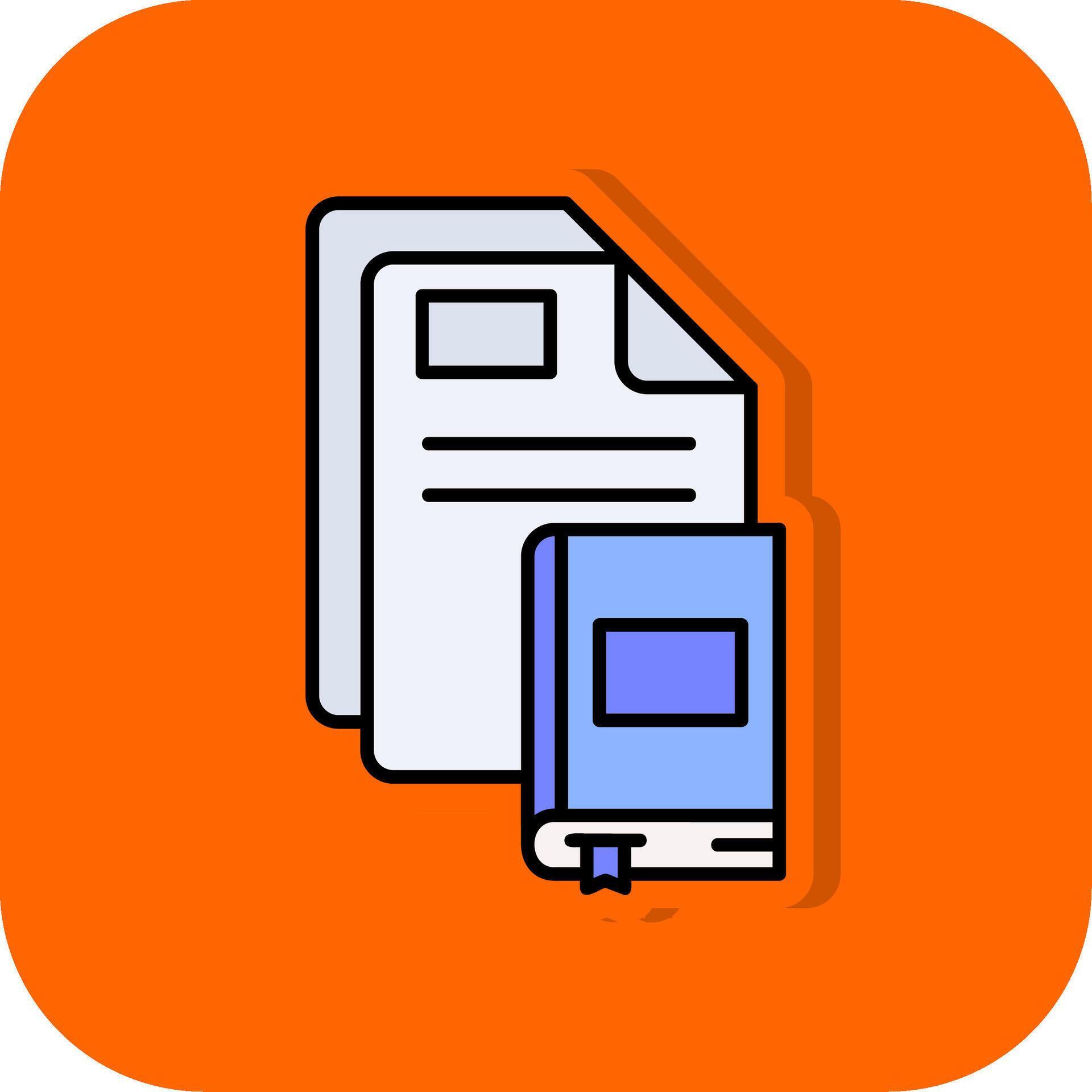 Ebook Filled Orange background Icon 41745157 Vector Art at Vecteezy