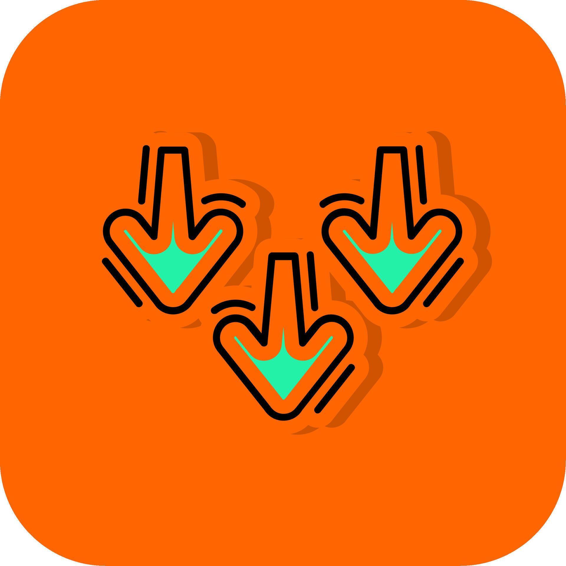 Decrease Filled Orange background Icon 41745595 Vector Art at Vecteezy