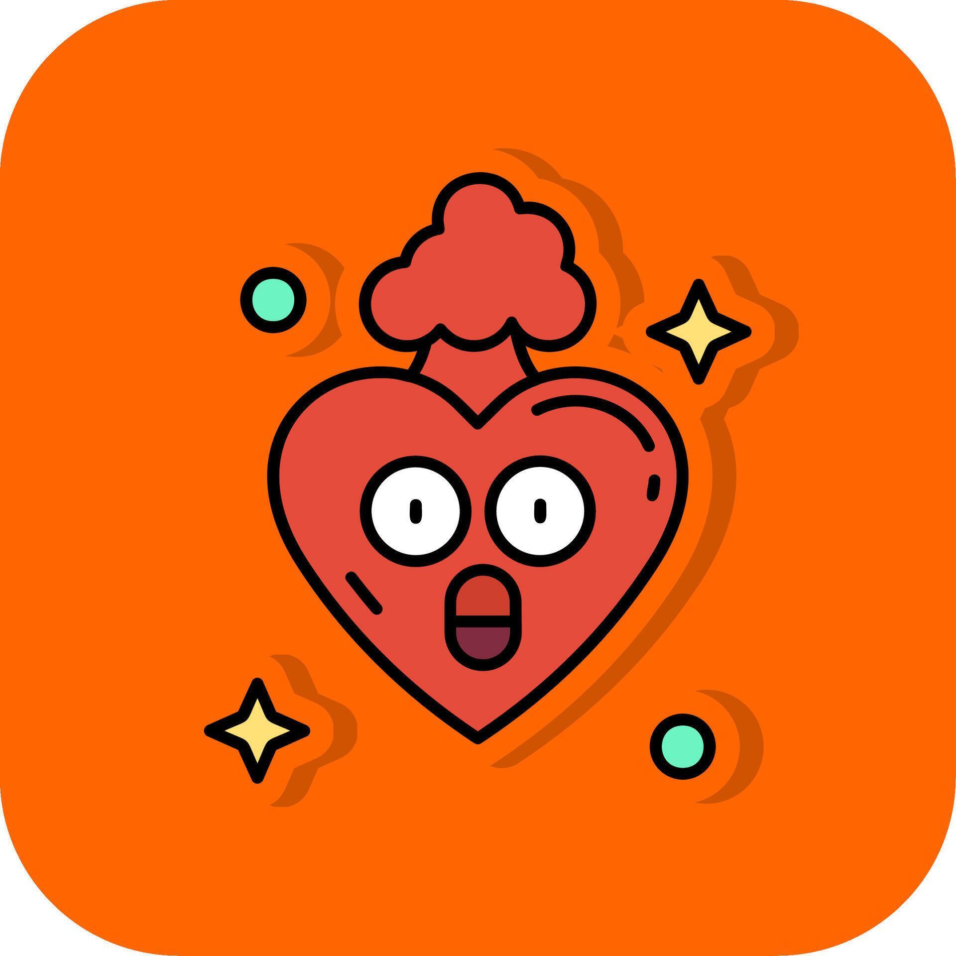 Exploding Filled Orange background Icon 41749450 Vector Art at Vecteezy