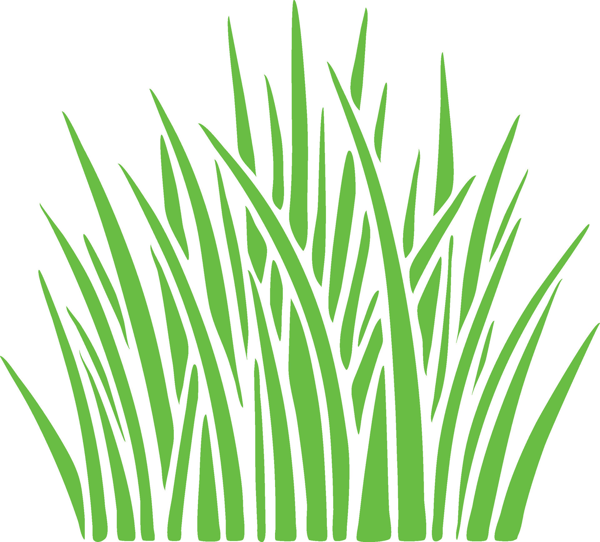 Grass symbol vector is isolated on a white background. Grass icon color ...