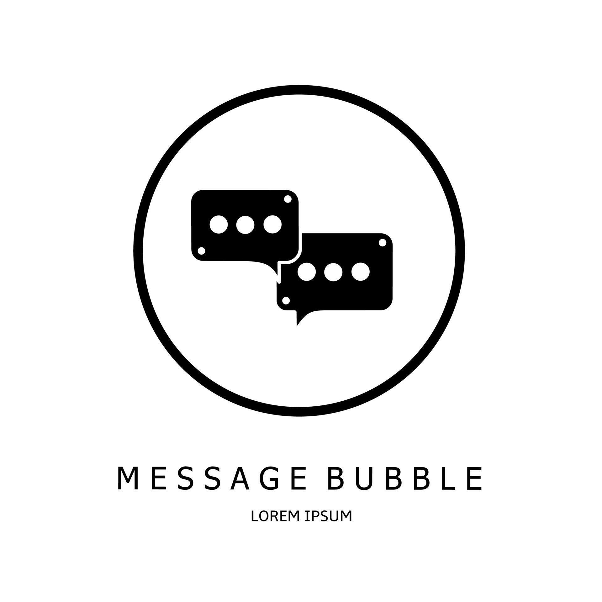 Logo vector design for business. Message bubble logos. 41753781 Vector Art at Vecteezy