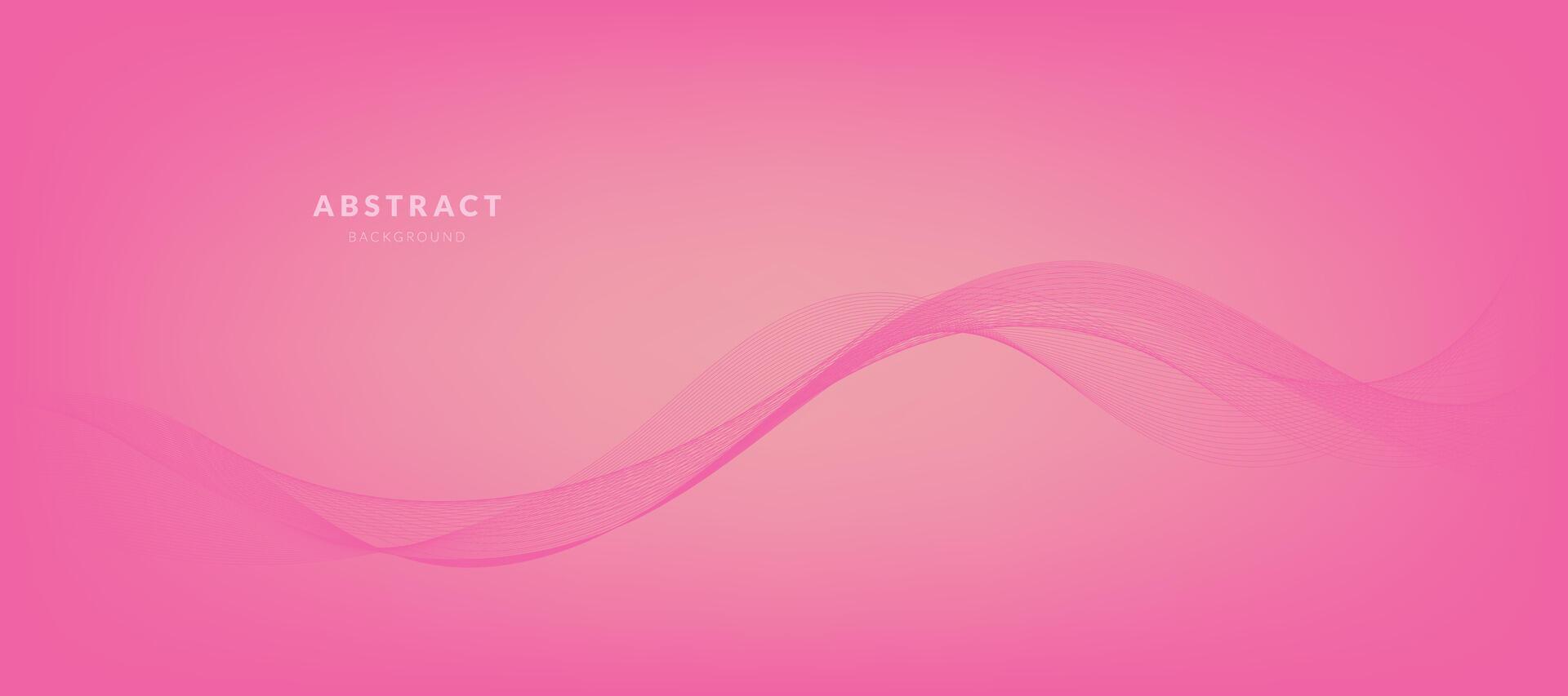 Abstract Pink Gradient Background Template With Wavy Lines 41754168
