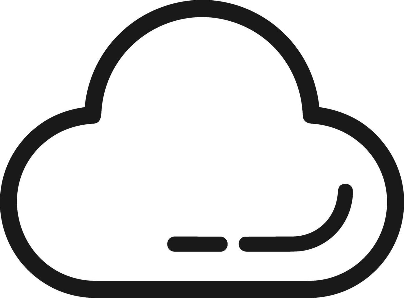 Cloud icon symbol vector image. Illustration of the hosting storage ...