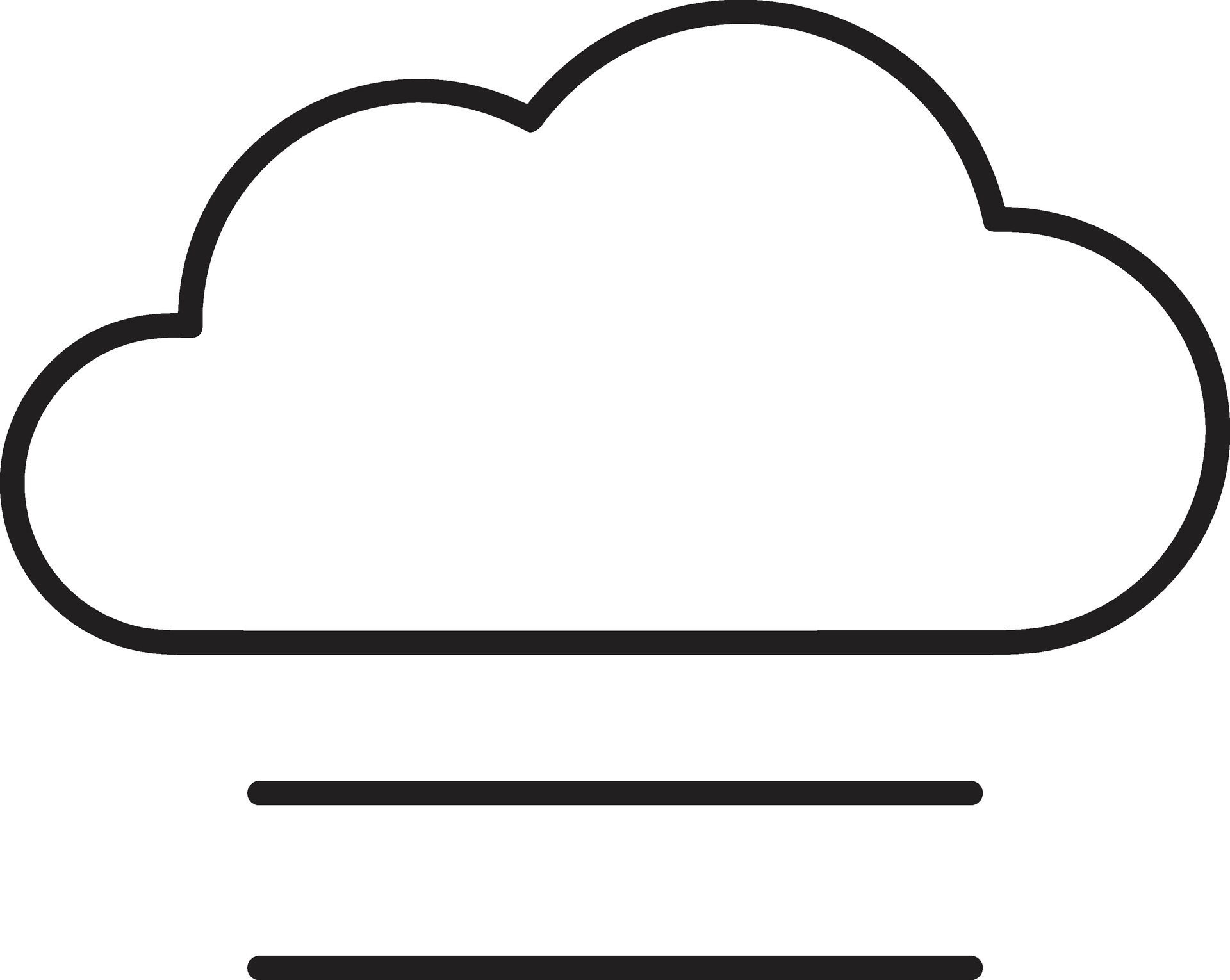 Cloud icon symbol vector image 41757290 Vector Art at Vecteezy