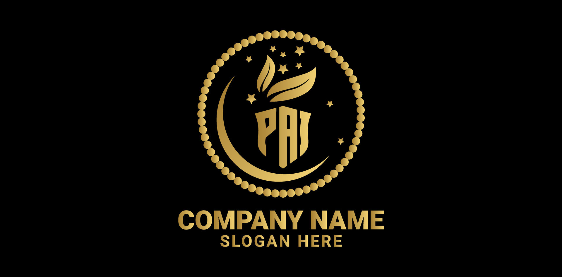 PAI, PAI letter, PAI Initials, PAI circle, PAI Flat, PAI business, PAI brand, PAI Luxury, PAI ...