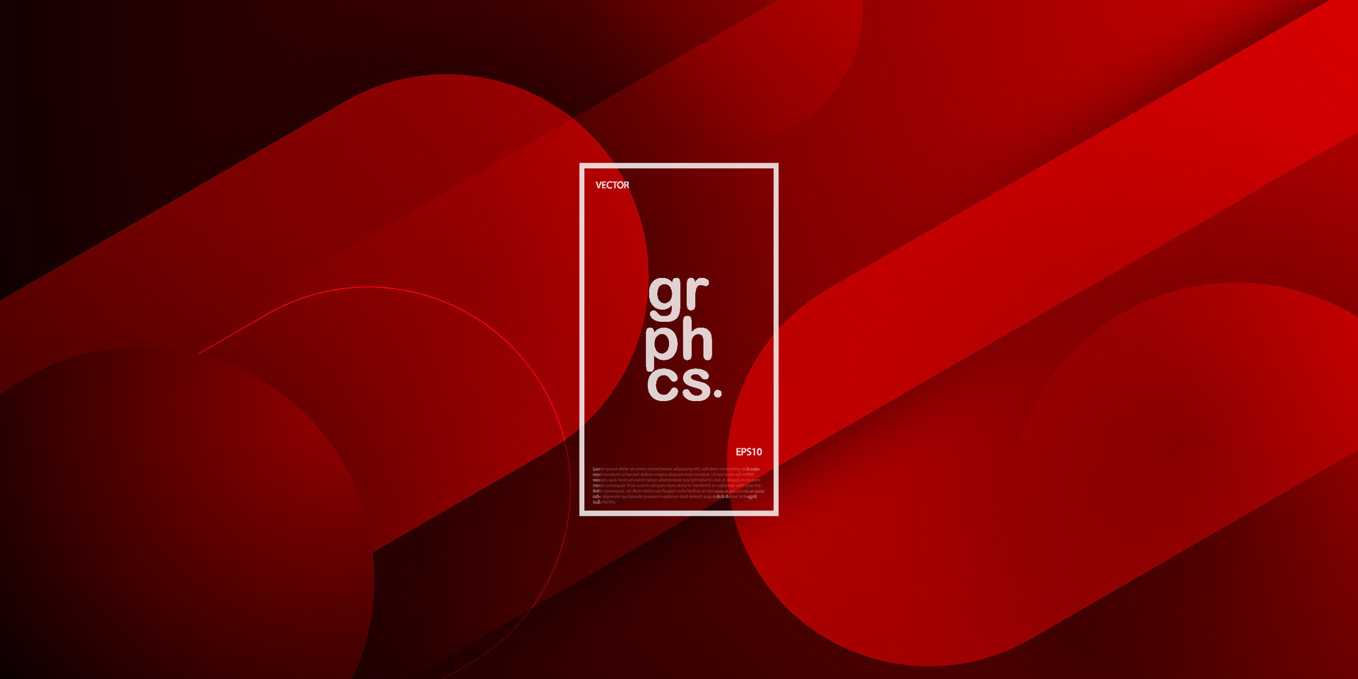 Abstract Dark Red Dynamic Gradient Illustration Background With 3d Look And Simple Circle