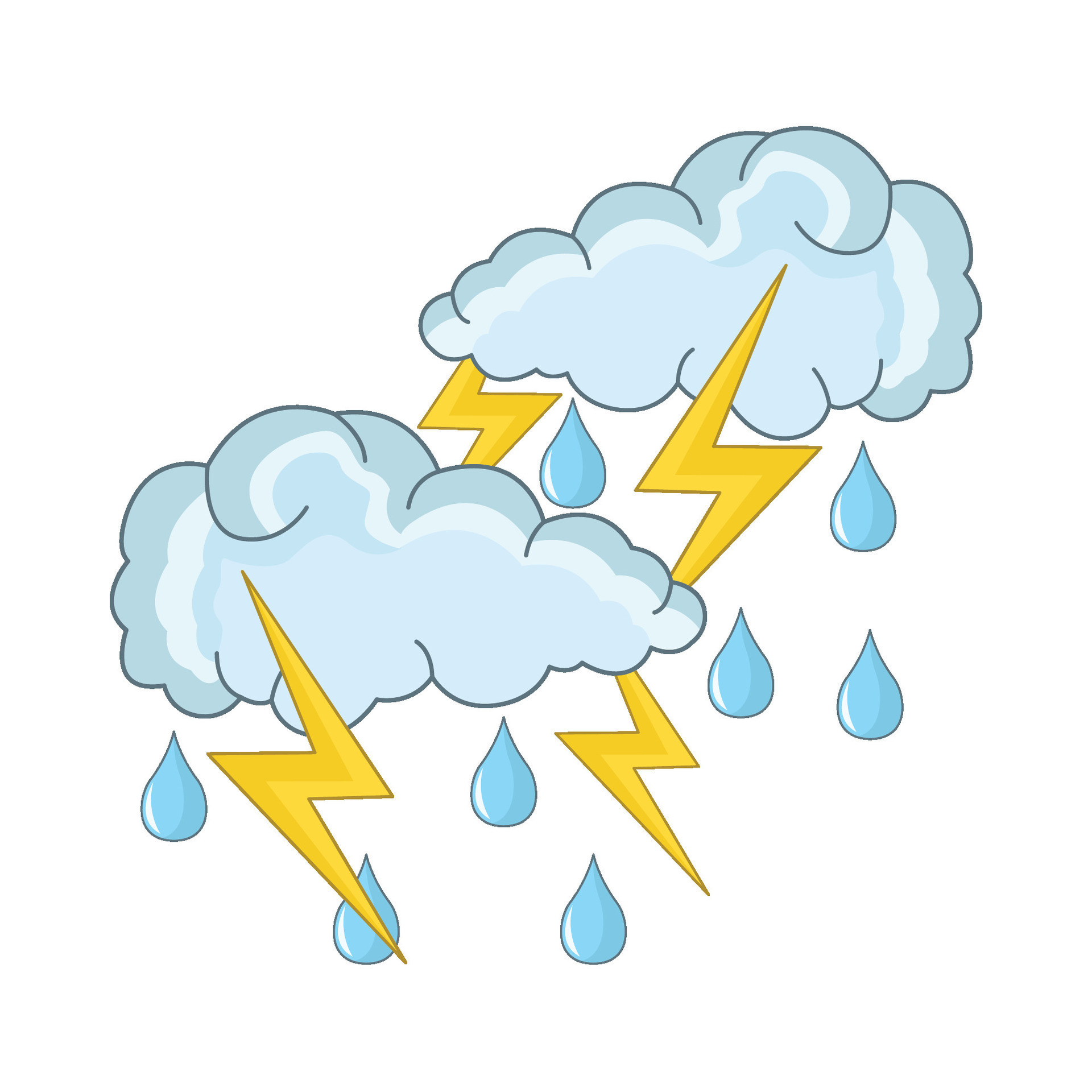 illustration of thunderstorm cloud 41762045 Vector Art at Vecteezy