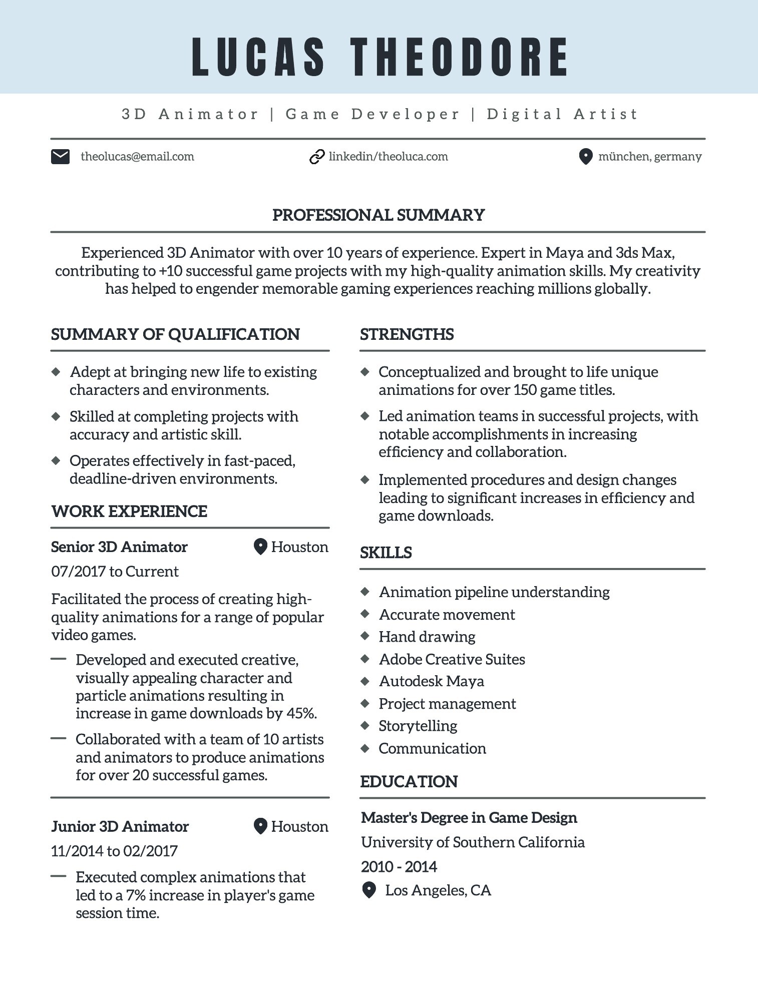 Game Developer Resume Template 41769075 Template