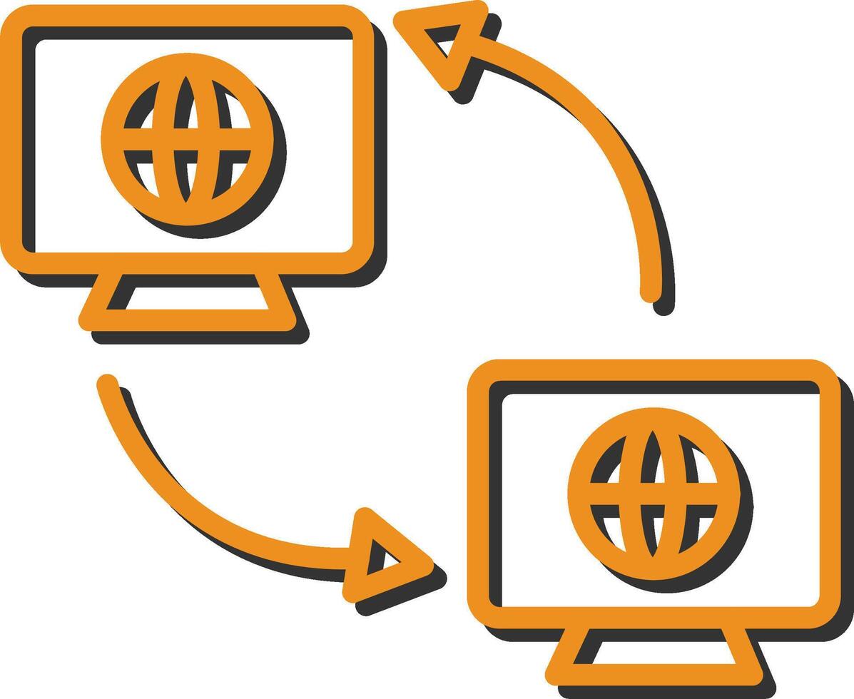Synchronization Vector Icon 41797251 Vector Art At Vecteezy