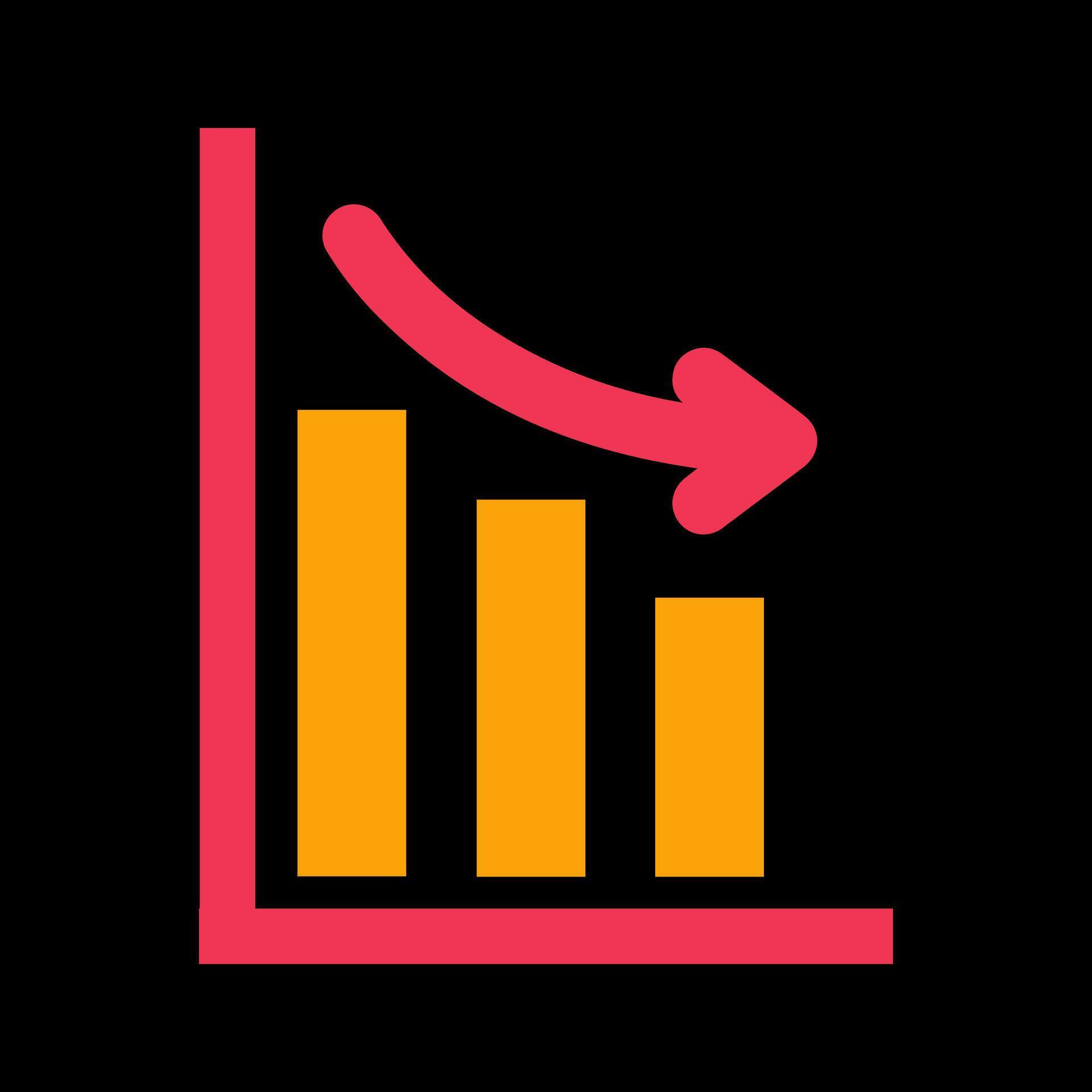 Decrease Vector Icon 41833665 Vector Art at Vecteezy