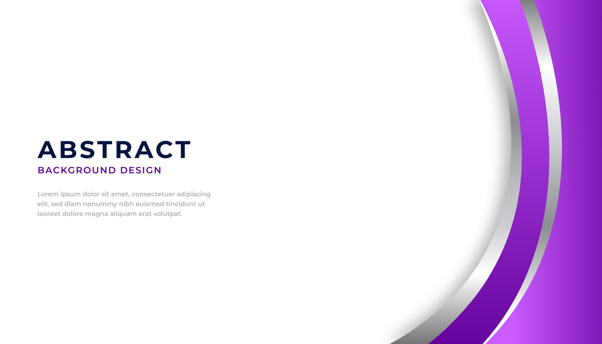 Abstract Background With Elegant Purple Curve Shape Vector