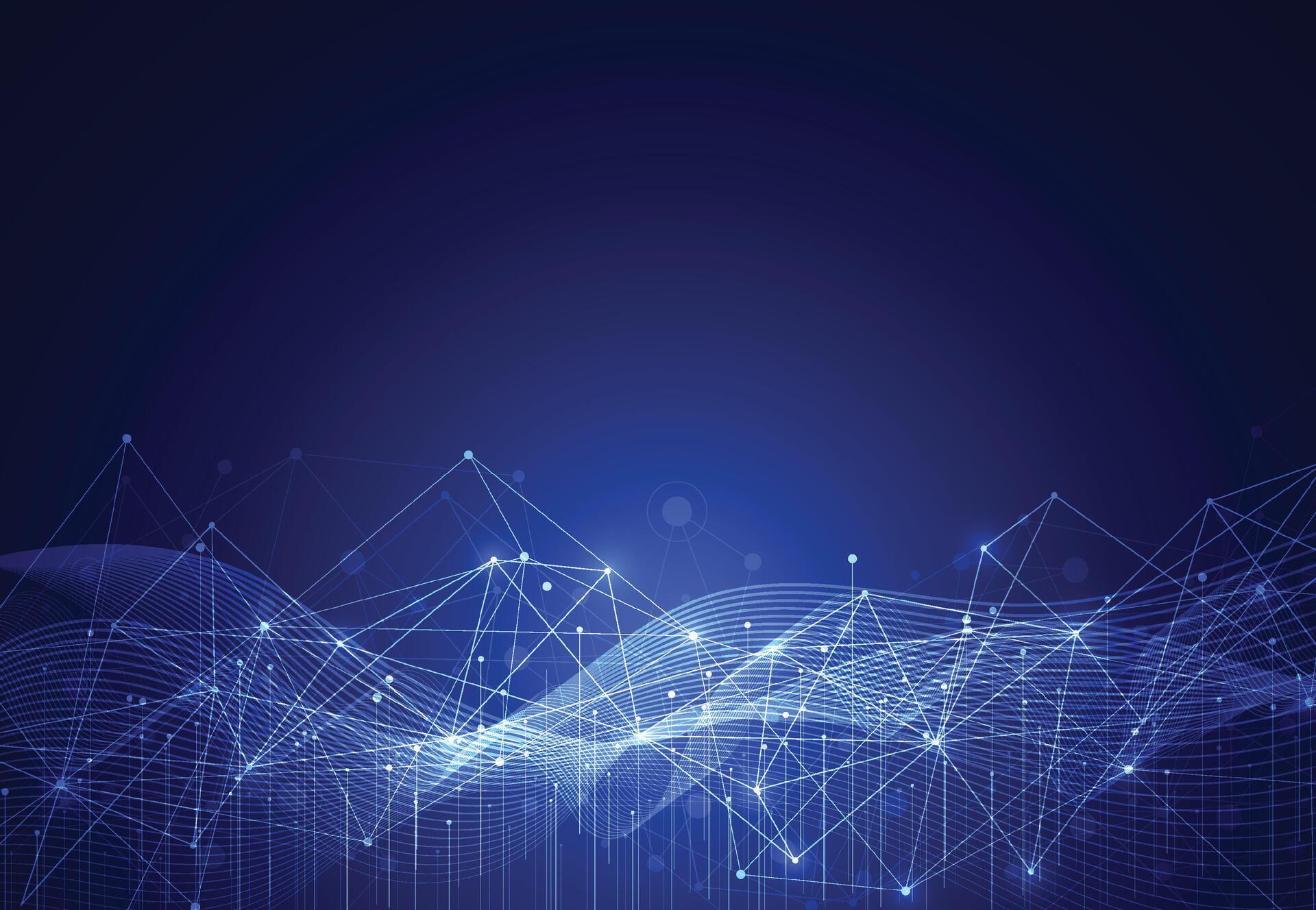 Abstract Connecting Dots And Lines With Geometric Background Modern Technology Connection