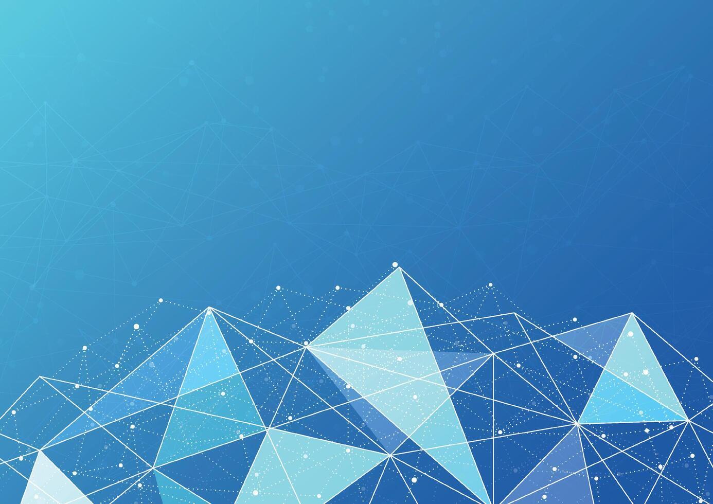 Abstract Polygonal Space Background With Connecting Dots And Lines Vector Illustration 41854976