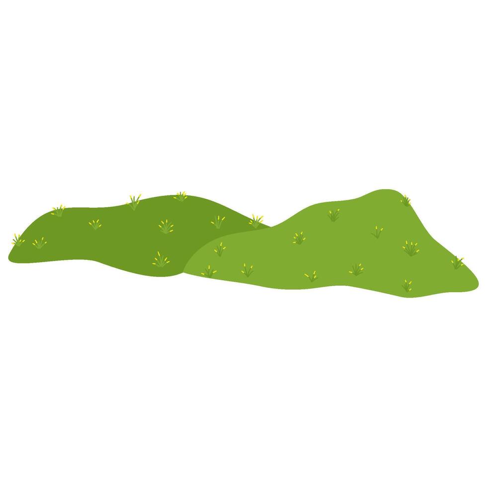 Grass Hill With Flower 41855120 Vector Art At Vecteezy