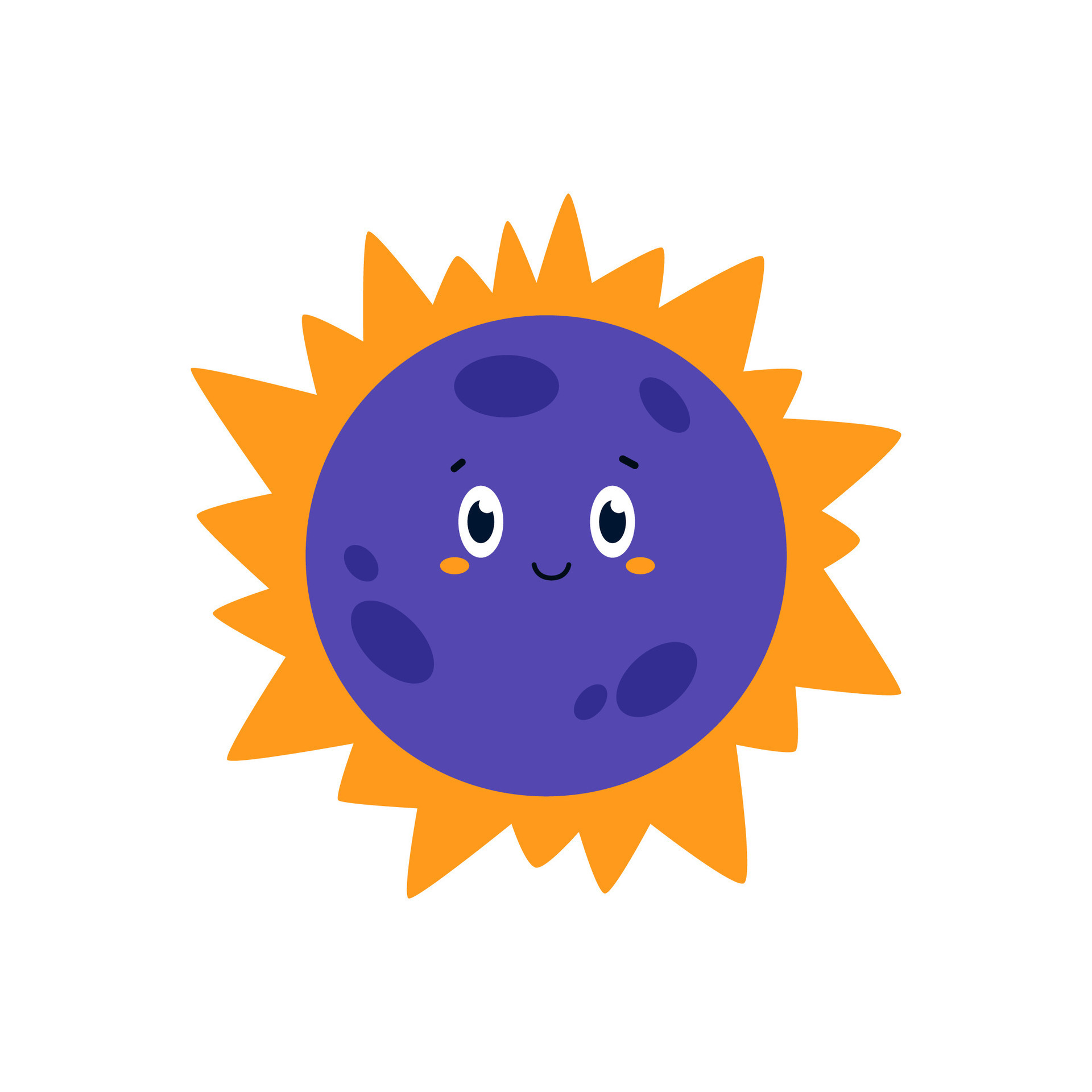 Full Solar Eclipse character 41856236 Vector Art at Vecteezy