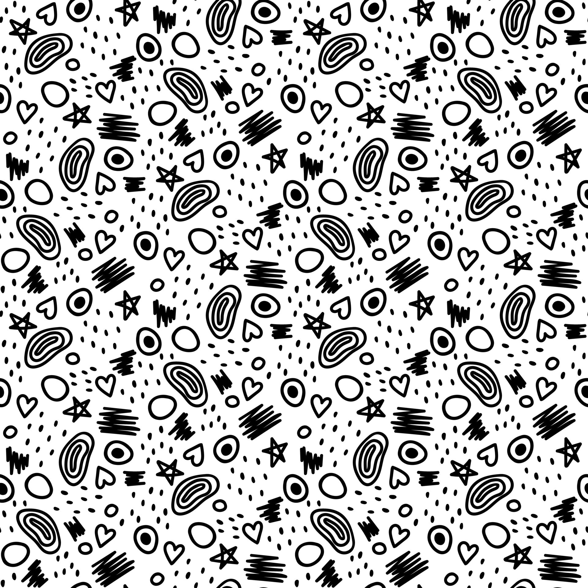 doodle seamless pattern 41858190 Vector Art at Vecteezy