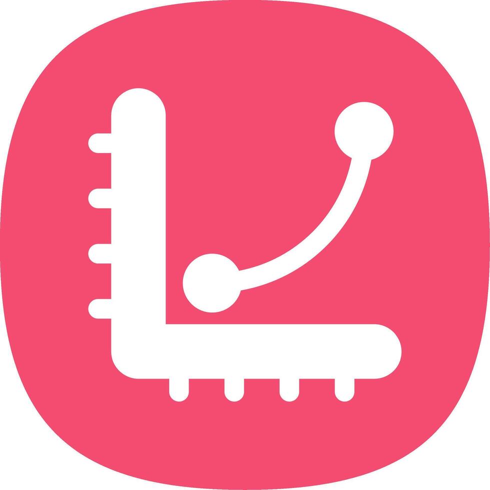 Curves levels graph Glyph Curve Icon 41865036 Vector Art at Vecteezy