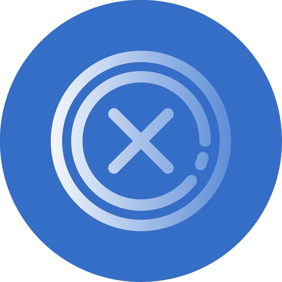 Delete 1 Gradient Line Circle Icon 41865808 Vector Art At Vecteezy