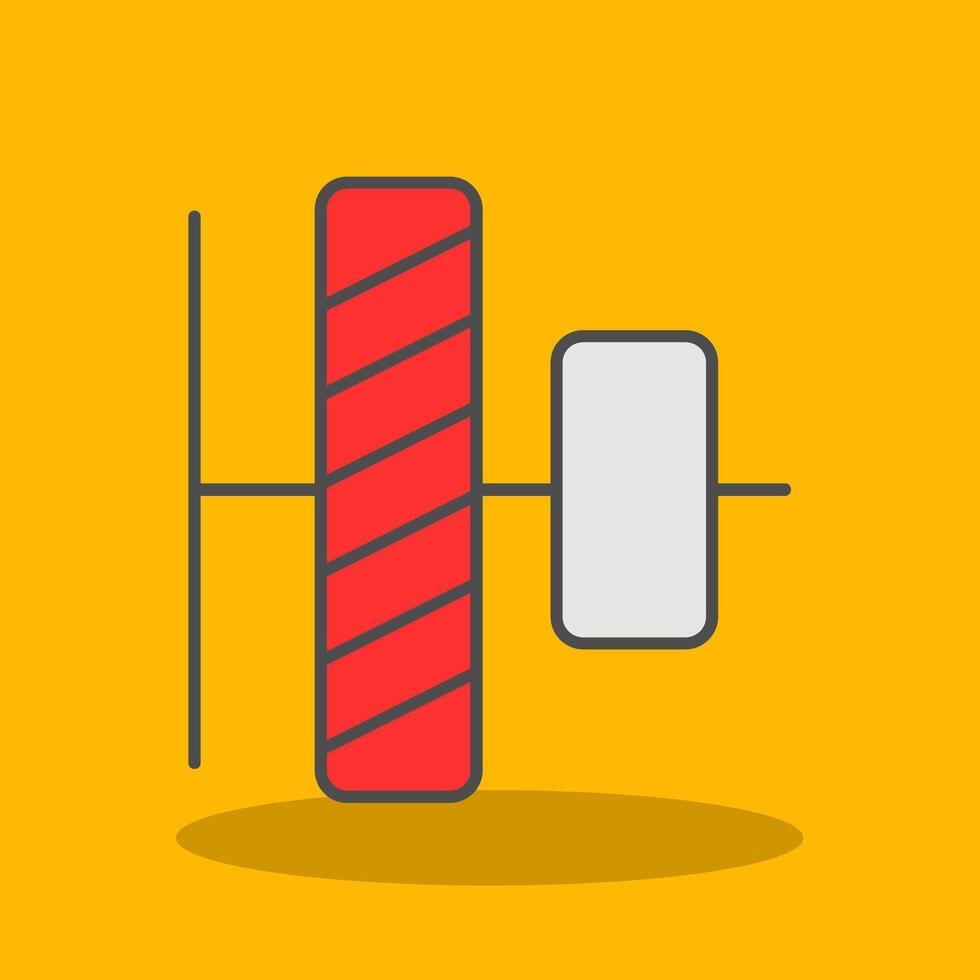 Vertical Alignment Filled Shadow Icon 41866892 Vector Art At Vecteezy