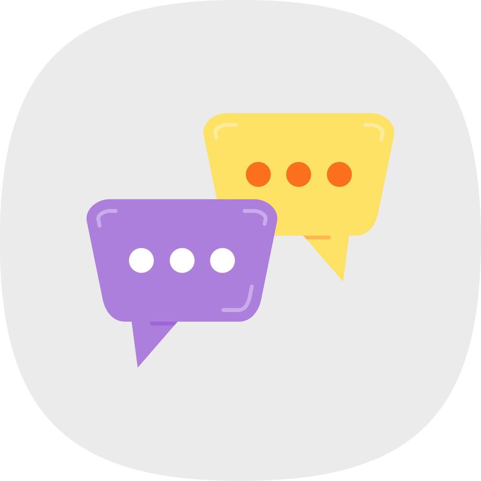 Speech bubbles Flat Curve Icon 41869647 Vector Art at Vecteezy