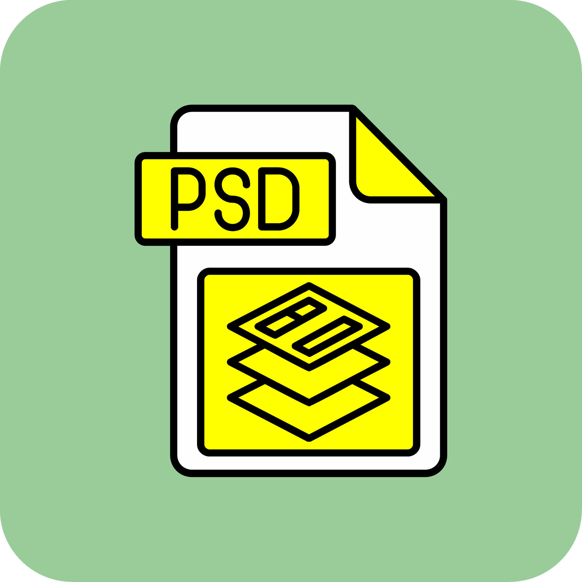 Psd file format Filled Yellow Icon 41870770 Vector Art at Vecteezy