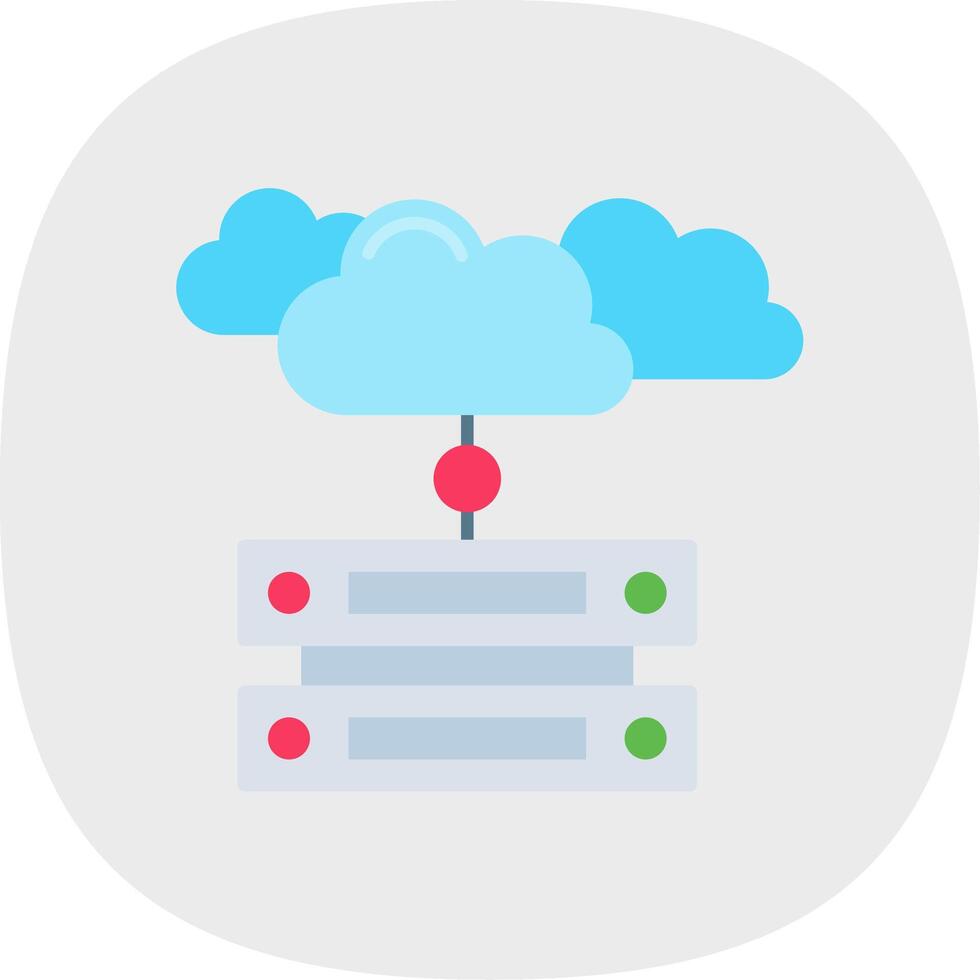 Cloud data Flat Curve Icon 41871715 Vector Art at Vecteezy
