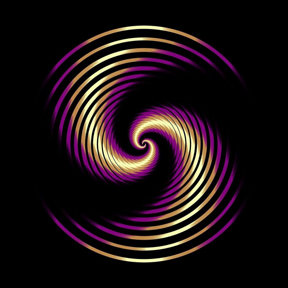 Abstract spiral rotating and twisting lines, computer generated background, 3D rendering ...