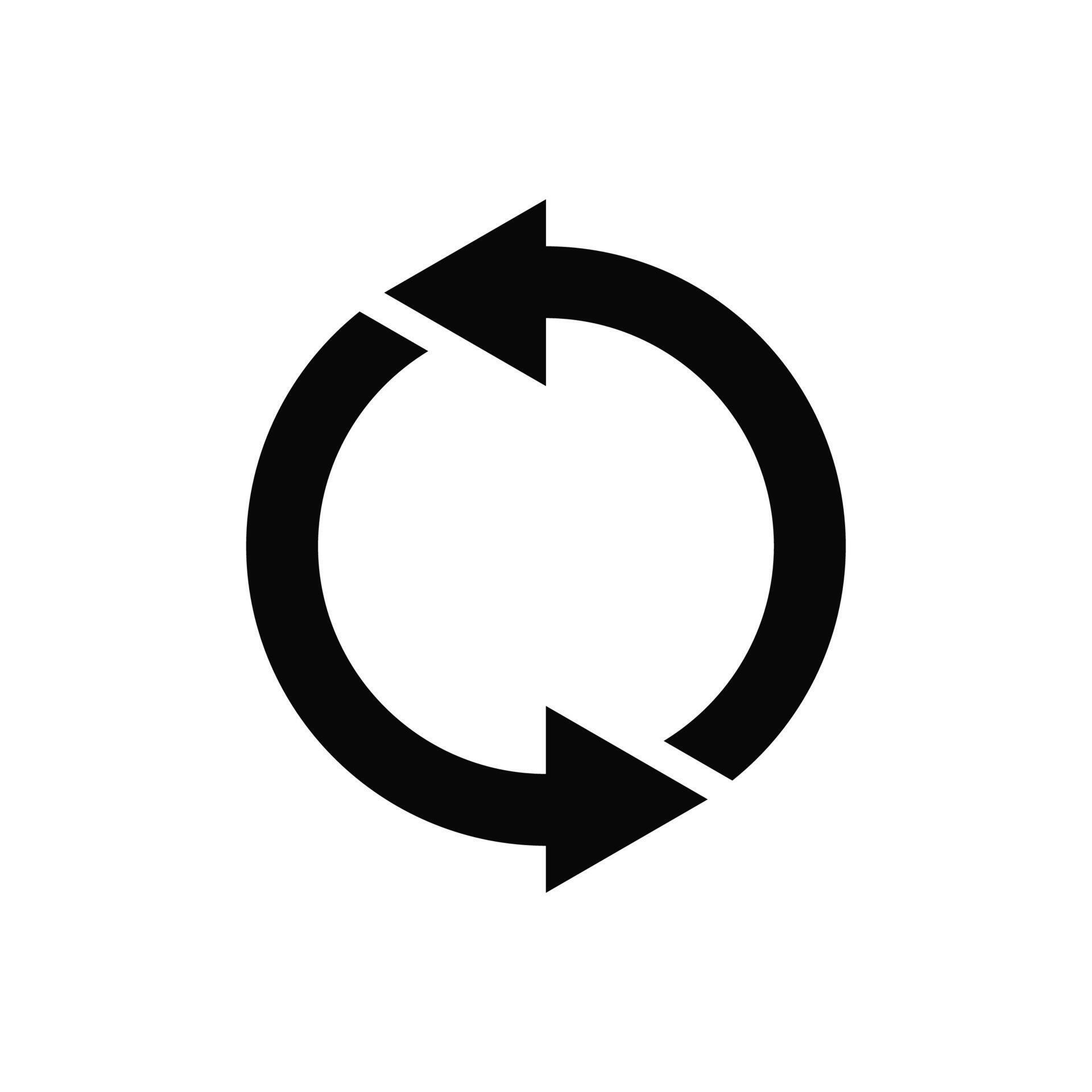 Flat icon of cyclic rotation, recycling recurrence, renewal. 41878075 Vector Art at Vecteezy