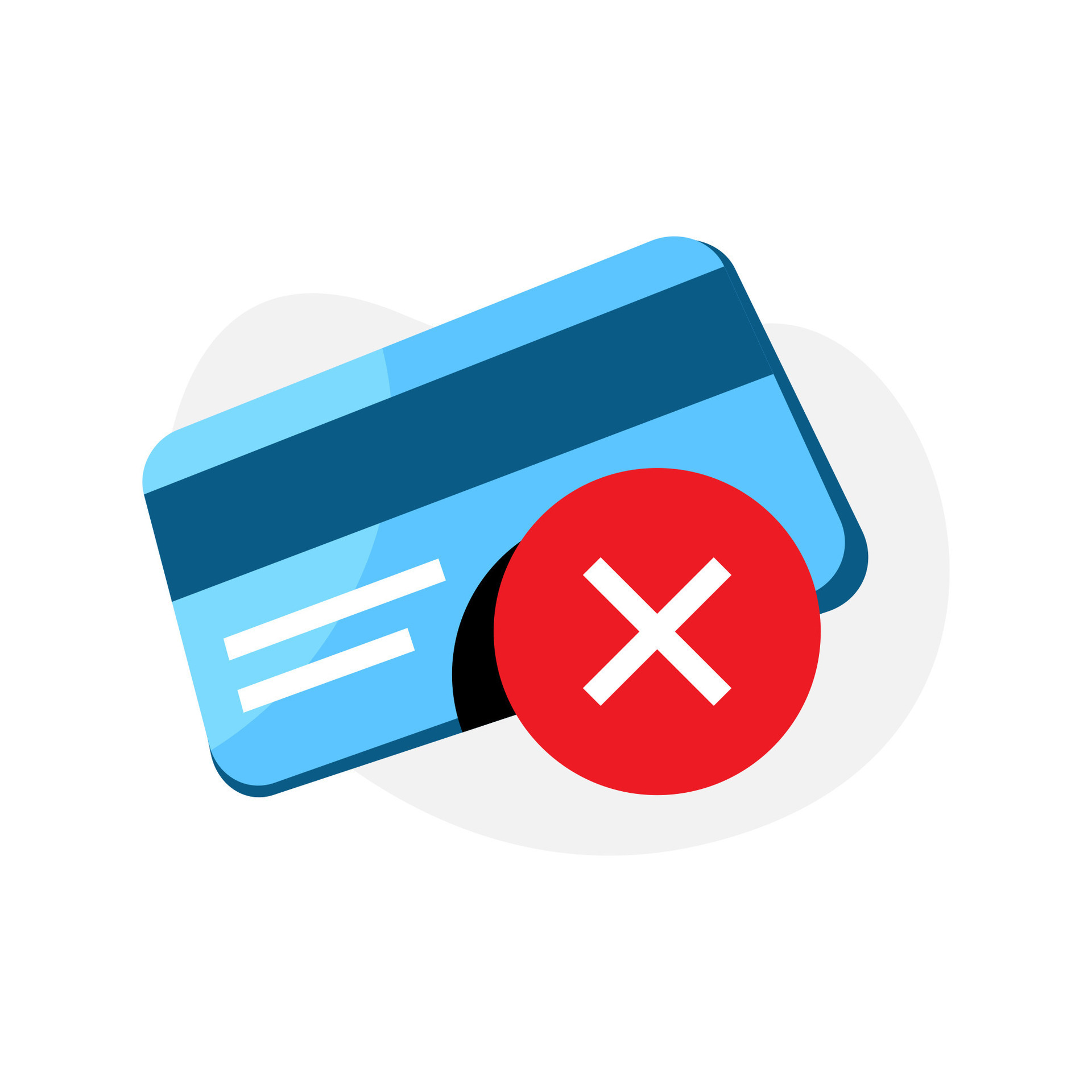 cancel payment concept illustration flat design vector. simple modern ...