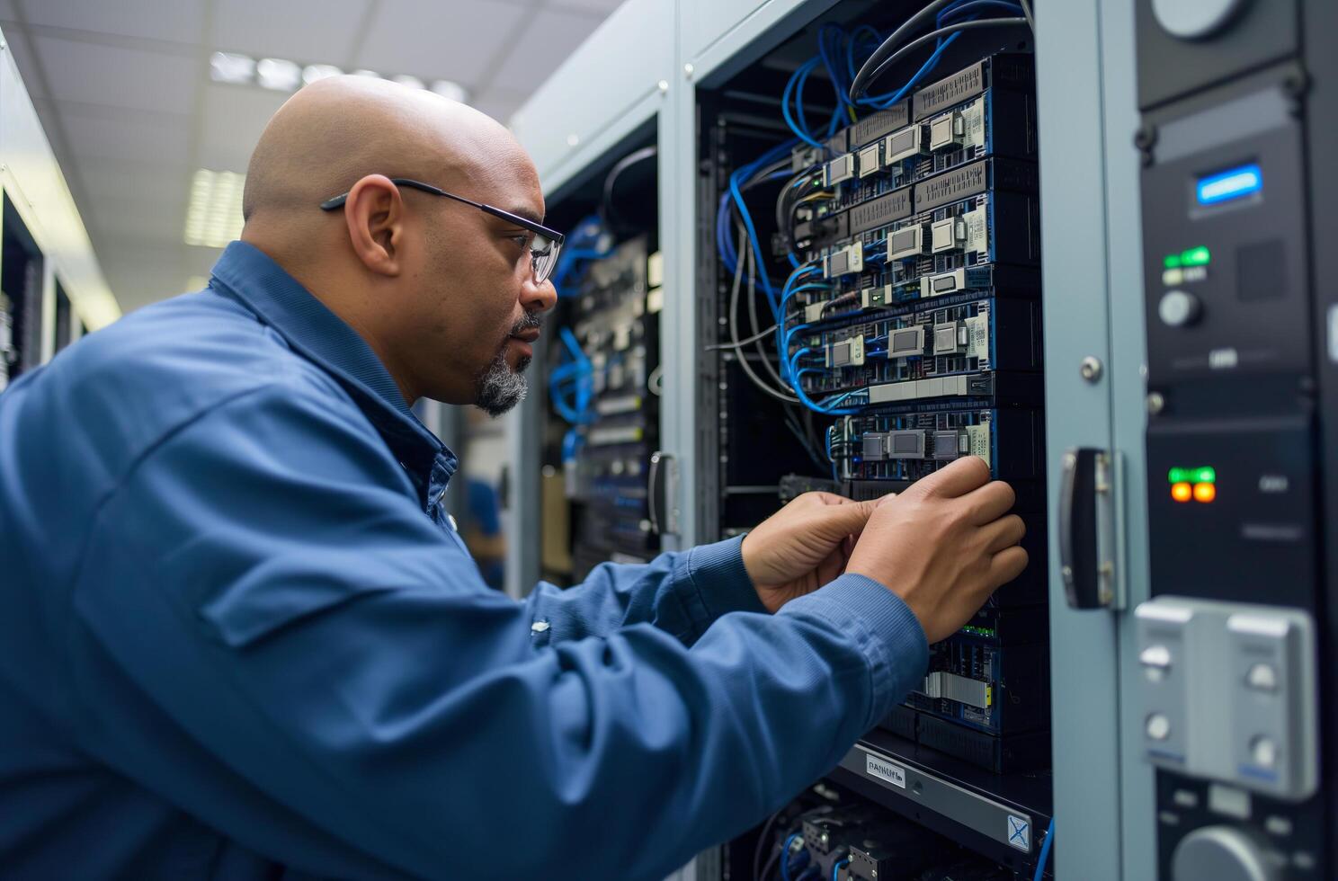 AI generated Network engineer configuring hardware 41881271 Stock Photo ... AI generated Network engineer configuring hardware 41881271 Stock Photo ...