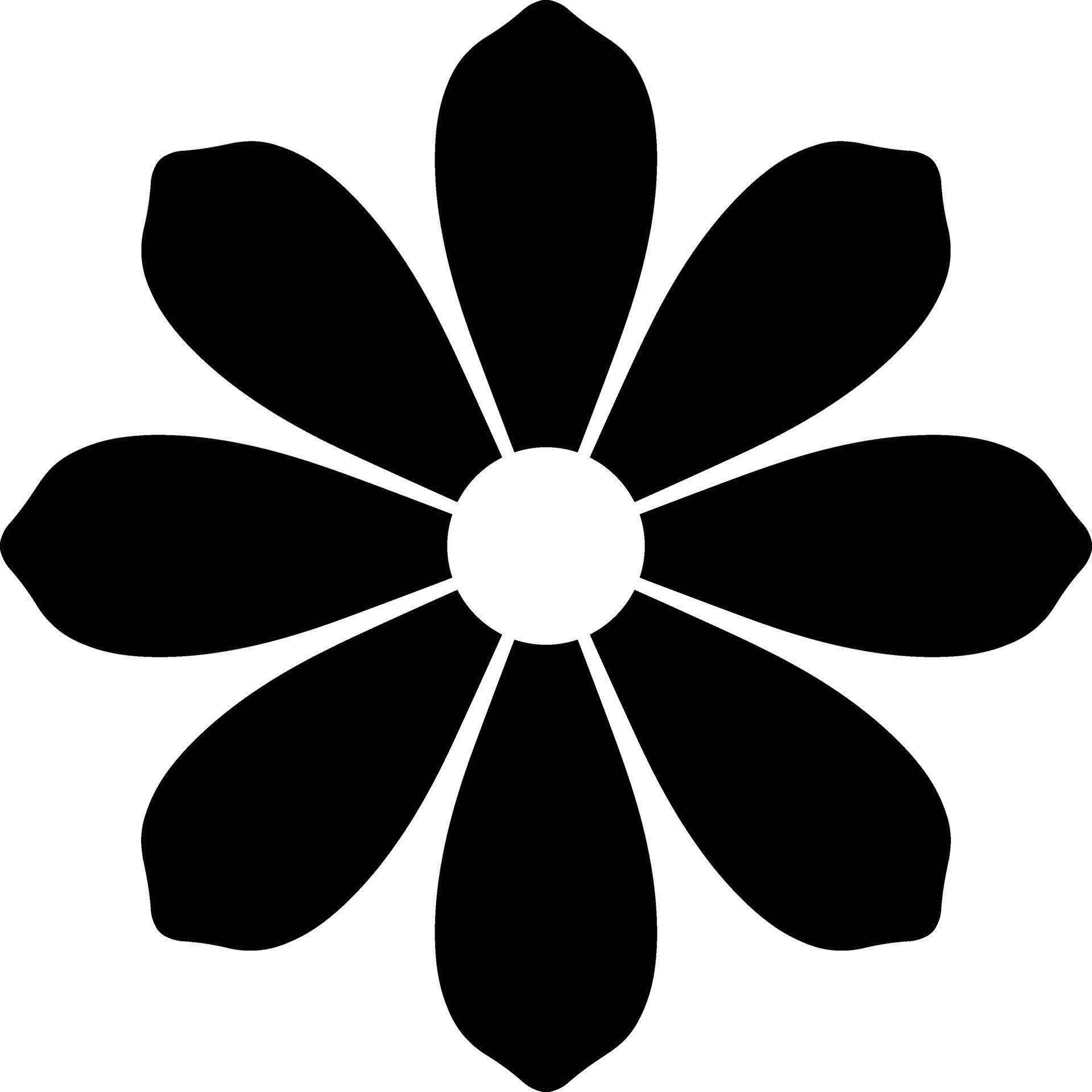Stencil Flower Icon Cartoon Clipart Vector Illustration 41885499 Vector