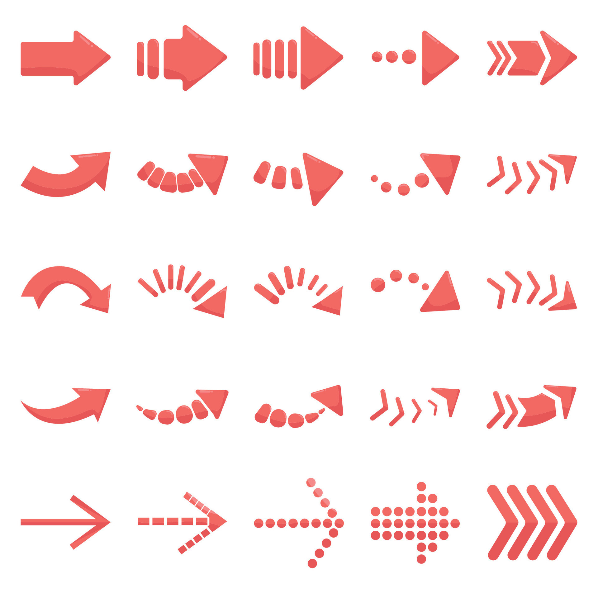 Illustration of arrow pack 41886810 Vector Art at Vecteezy