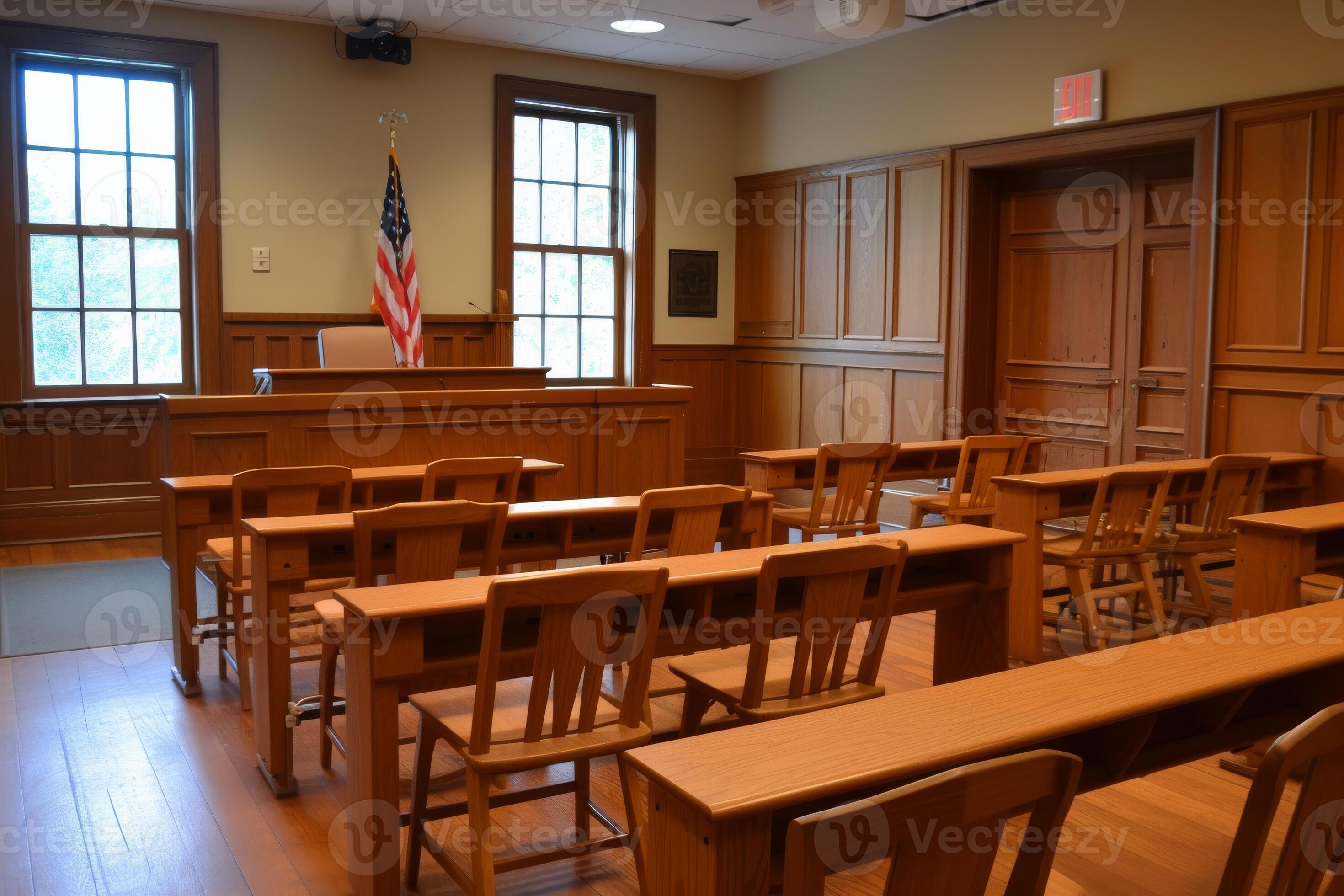 AI generated A classroom during a mock trial simulation 41893877 Stock ...