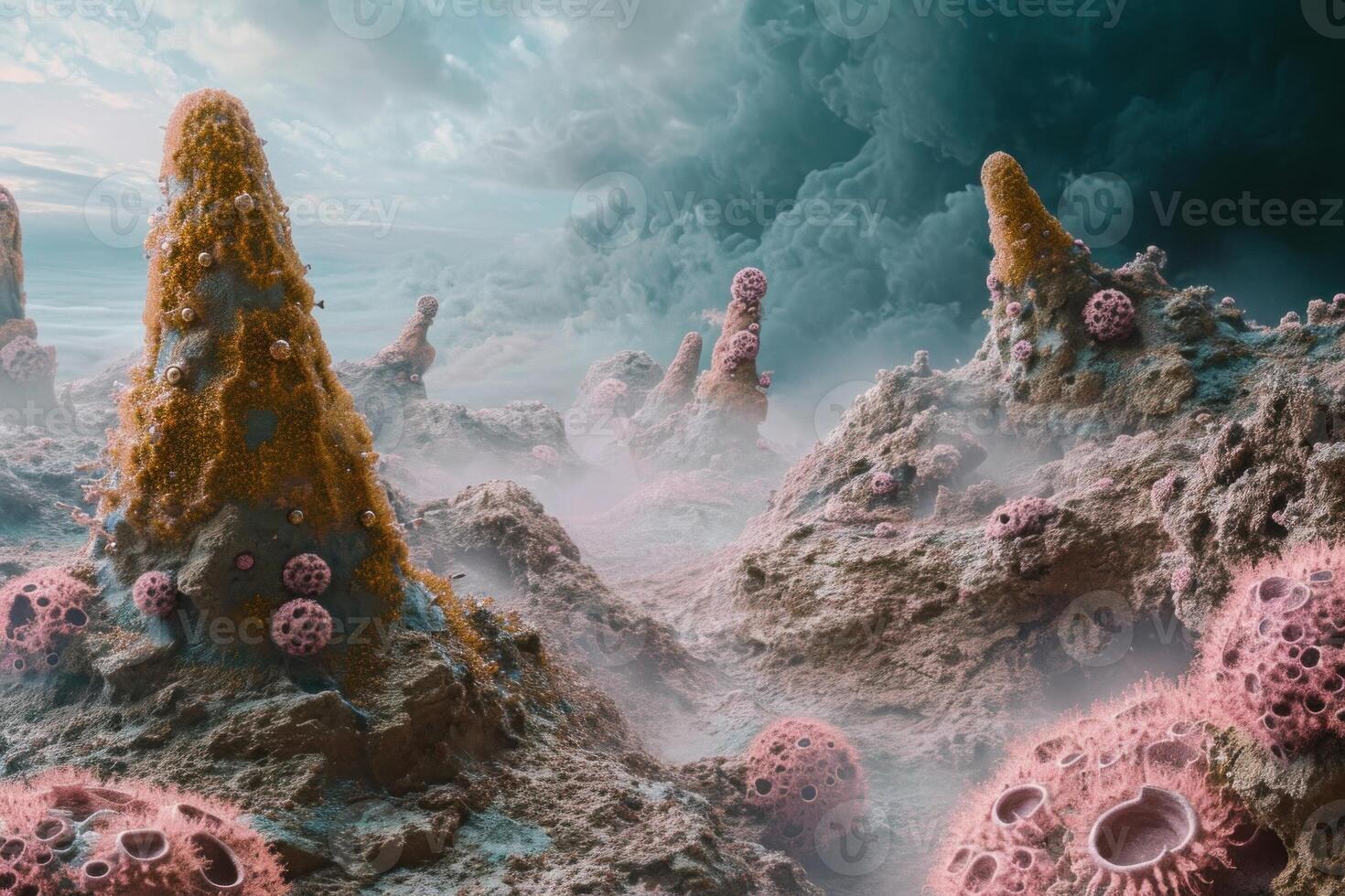 AI generated Microscopic Bacteria virus cell. Generate Ai 41900077 ... AI generated Microscopic Bacteria virus cell. Generate Ai 41900077 ...
