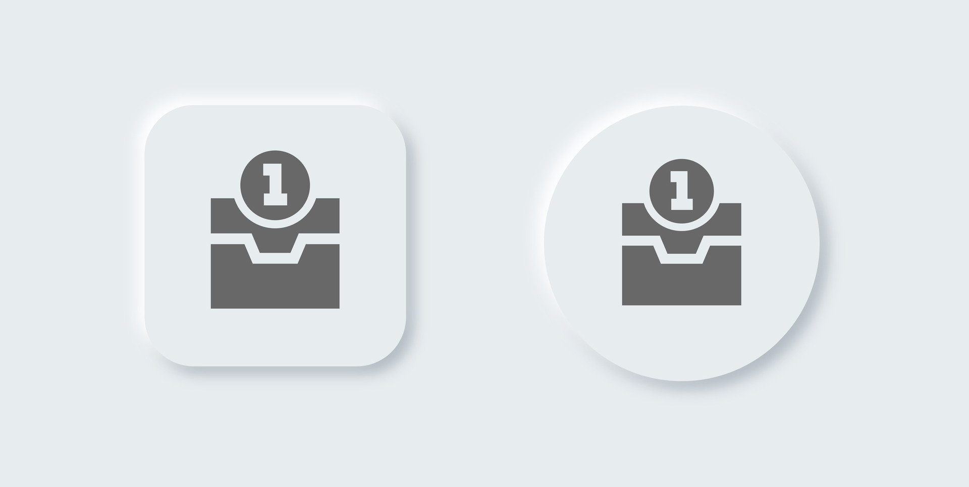 Direct Message Solid Icon In Neomorphic Design Style Inbox Signs