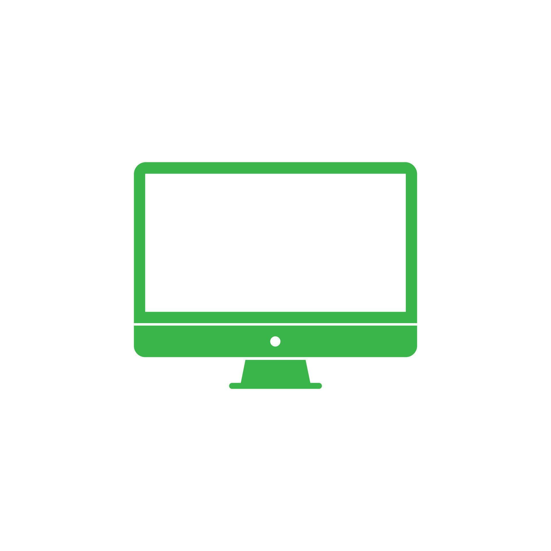 green Computer monitor icon isolated on white background 41911303 Vector Art at Vecteezy