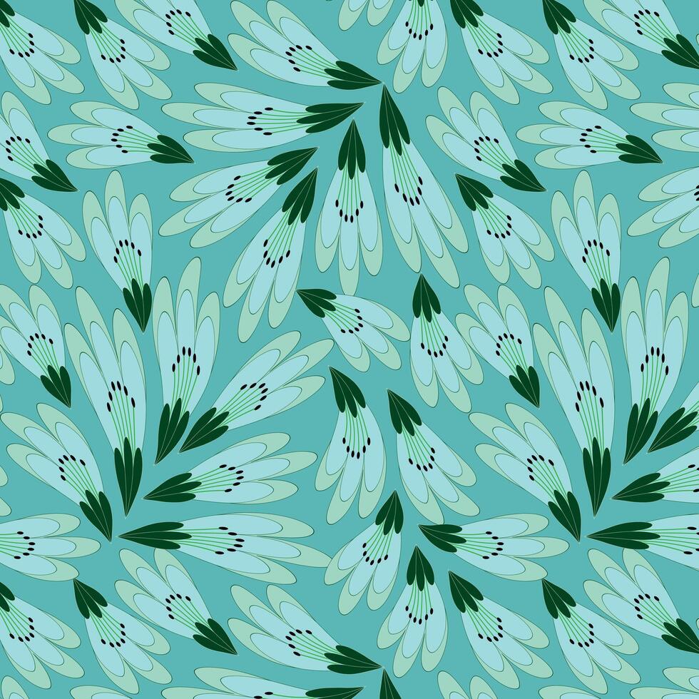 Elegant Seamless Decorative Floral Pattern Vector Design Colorful