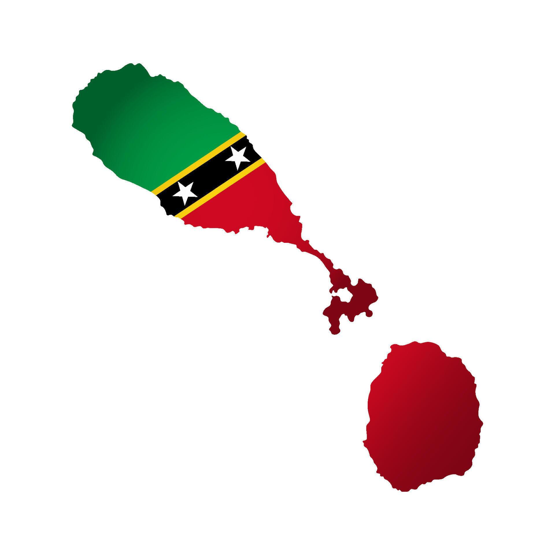 Vector isolated illustration with national flag with shape of Saint ...