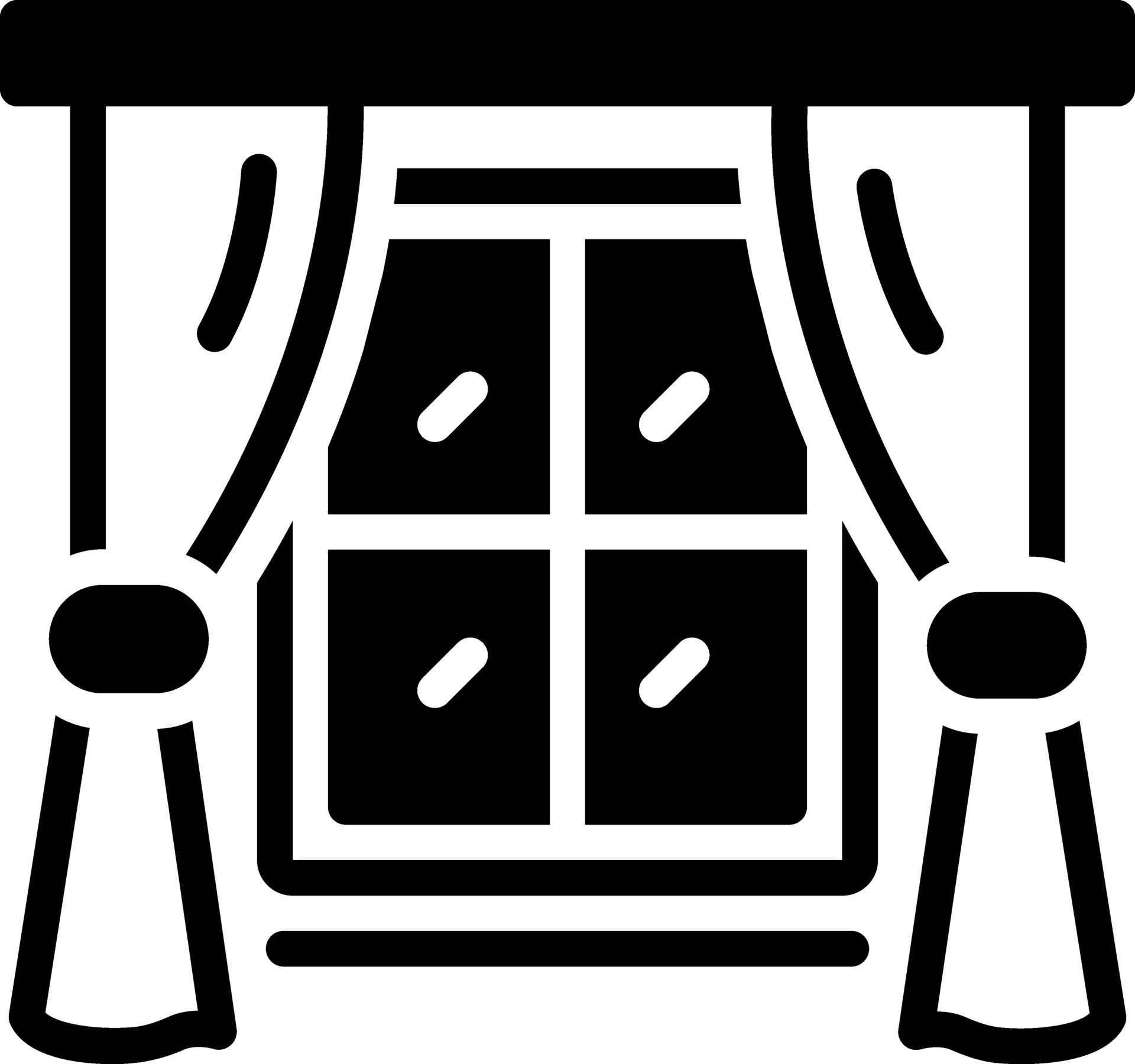 Vector solid black icon for window 41921682 Vector Art at Vecteezy